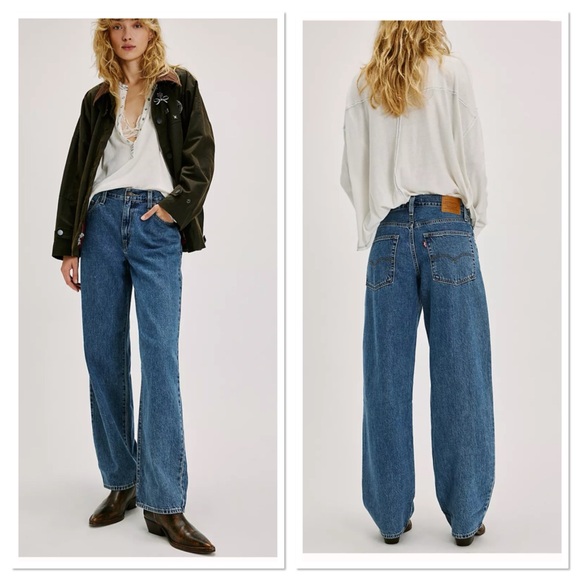 Levi's | Jeans | Nwt Levis Baggy Dad Jeans Mid Rise Straight Leg Sz29 X ...